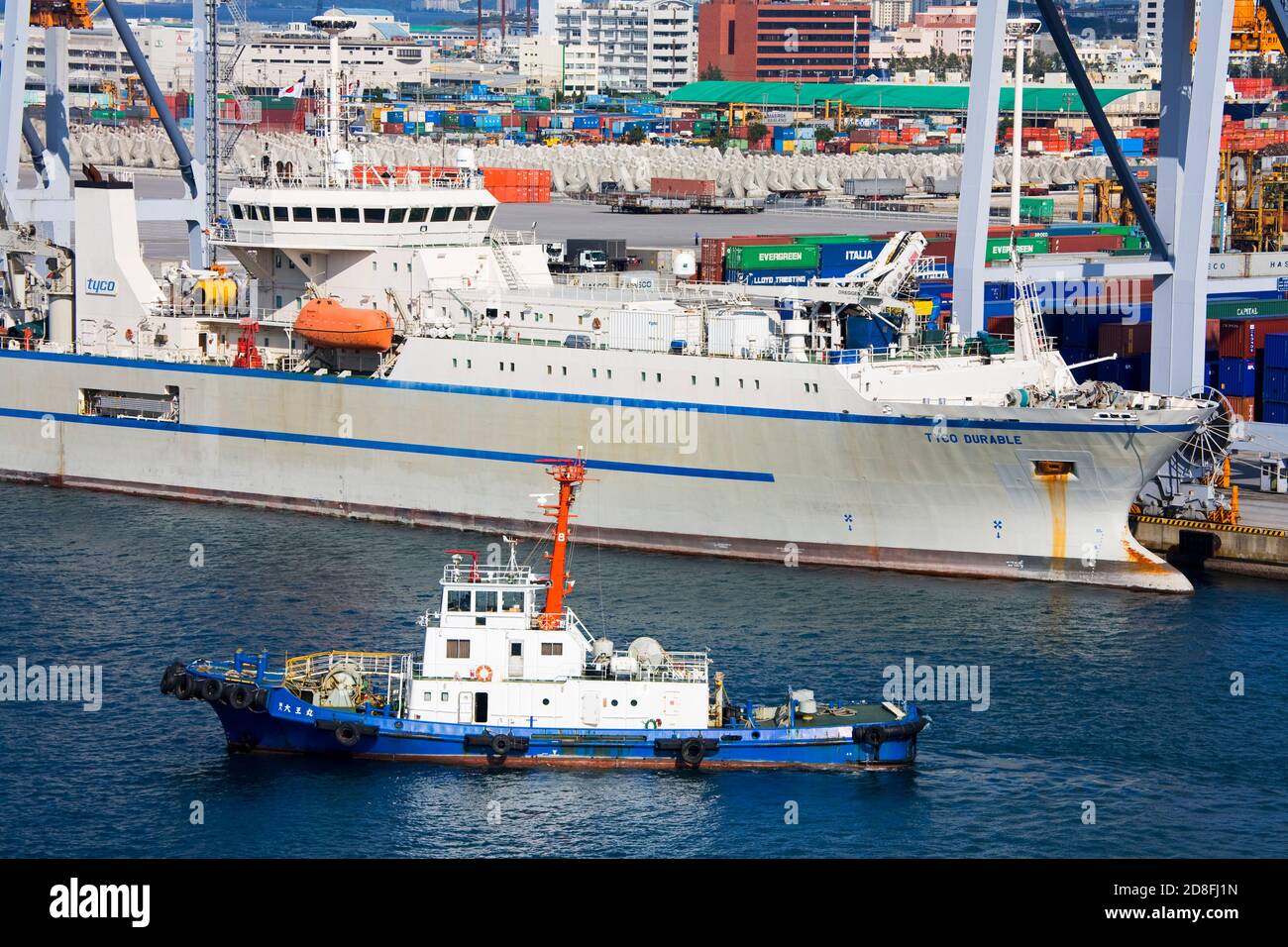 Container Port, Naha City, Okinawa Island, Japan, Asia Stock Photo - Alamy