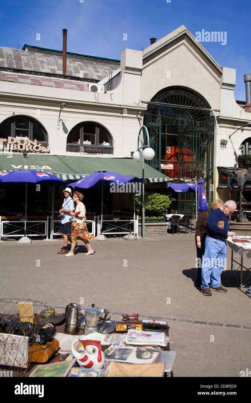 Port Market in Old Town, Montevideo, Uruguay, South America Stock Photo ...