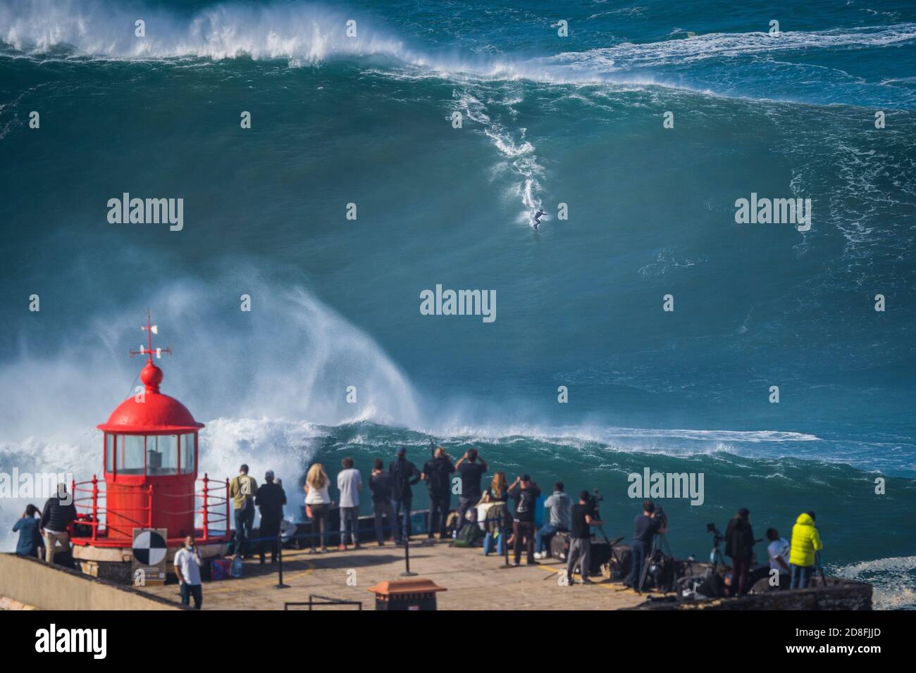 Nazare, Portugal. 29th Oct, 2020. Big wave surfer Pedro Scooby from ...