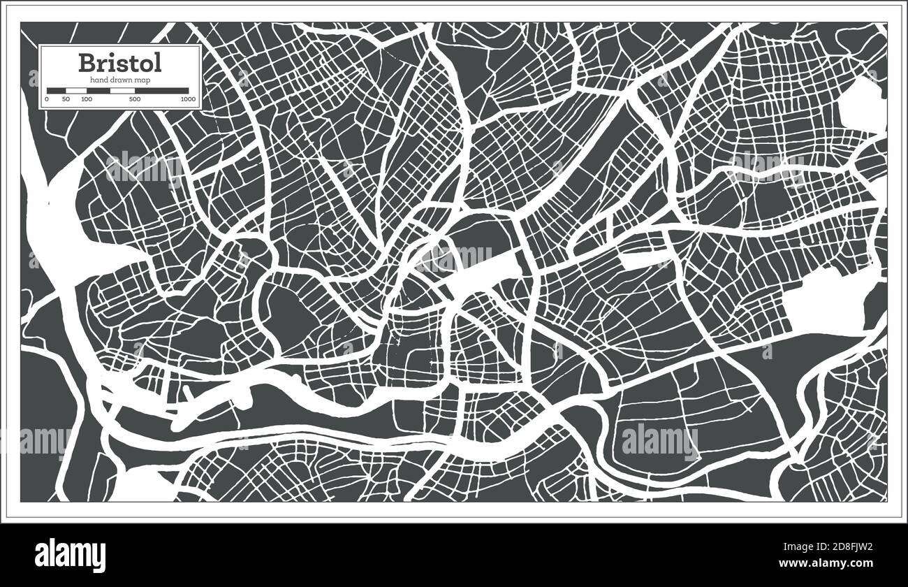 Vintage map of bristol Stock Vector Images - Alamy