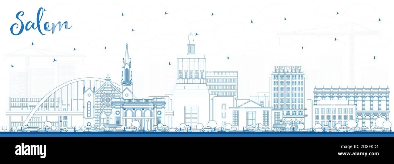 Skyline salem Stock Vector Images - Alamy