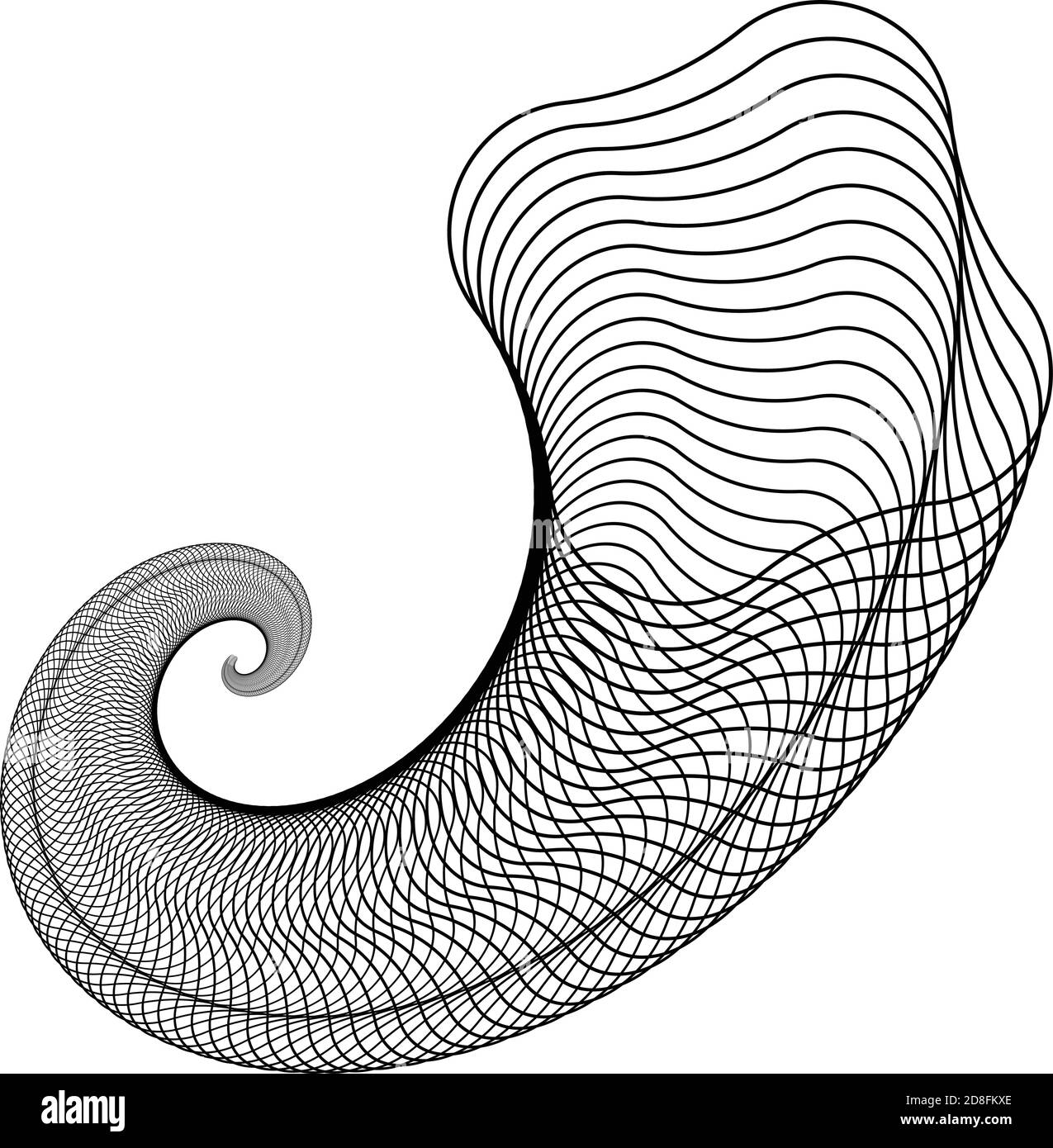 Spiral coil pattern Stock Vector Images - Alamy