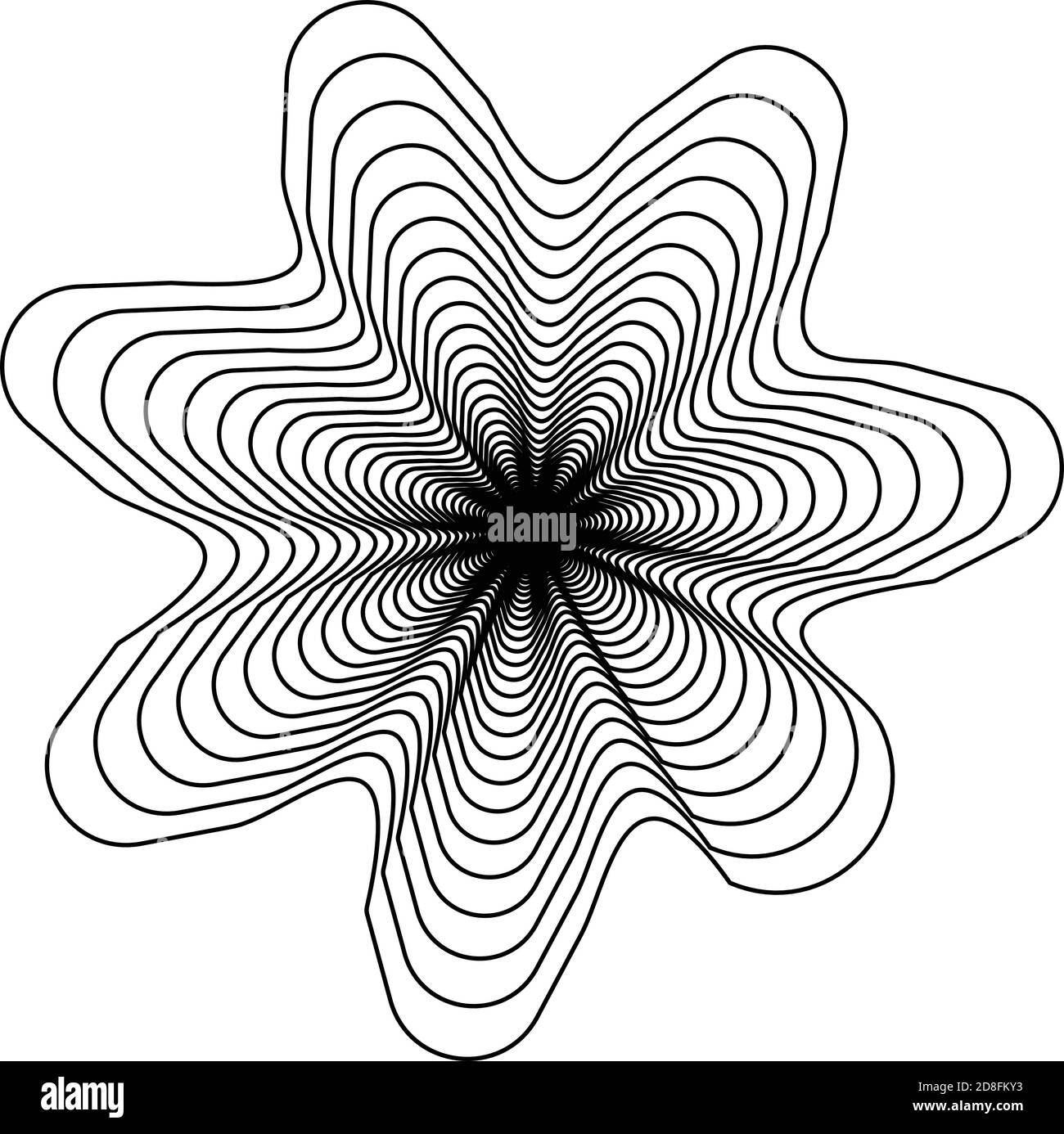 Abstract gematric line art isolate on white background. Vector ...