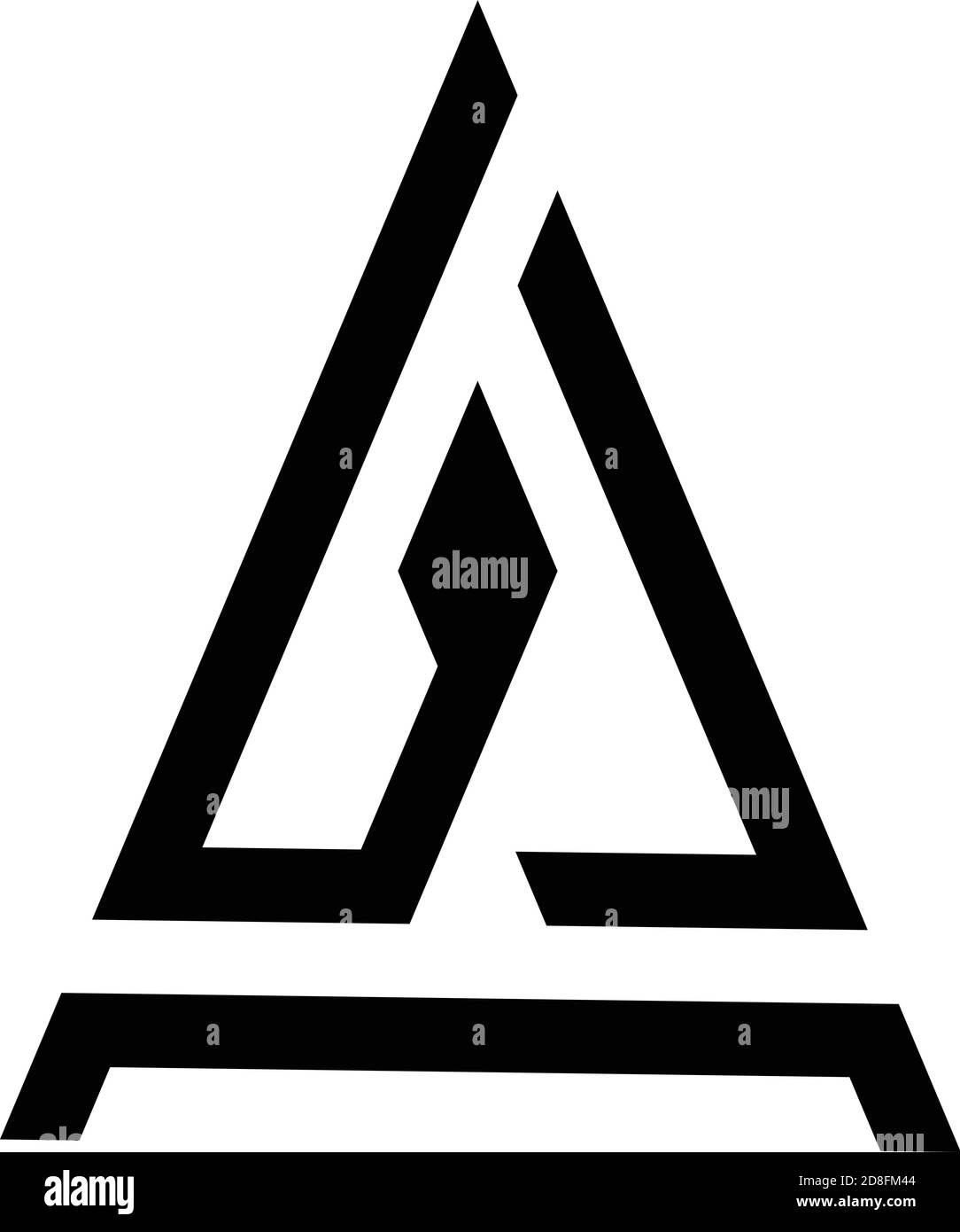 Vector logo concept. Vector logo of A alphabet. Vector logo ...