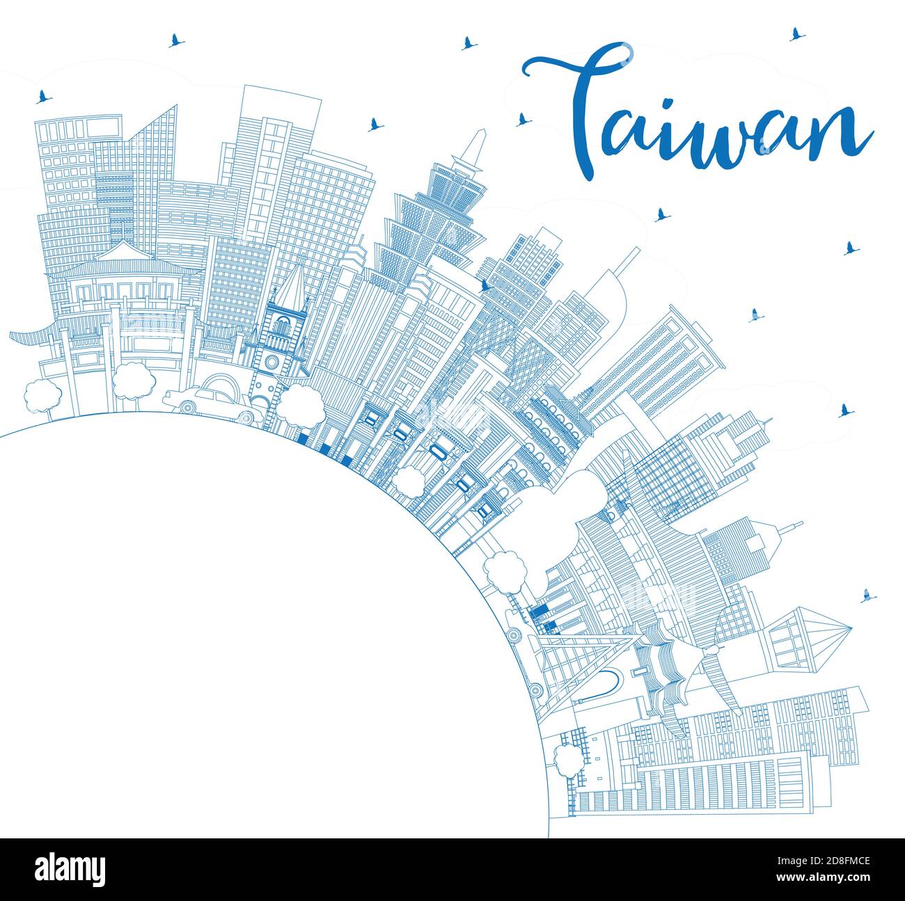 Asia taiwan taipei district view Cut Out Stock Images & Pictures - Alamy