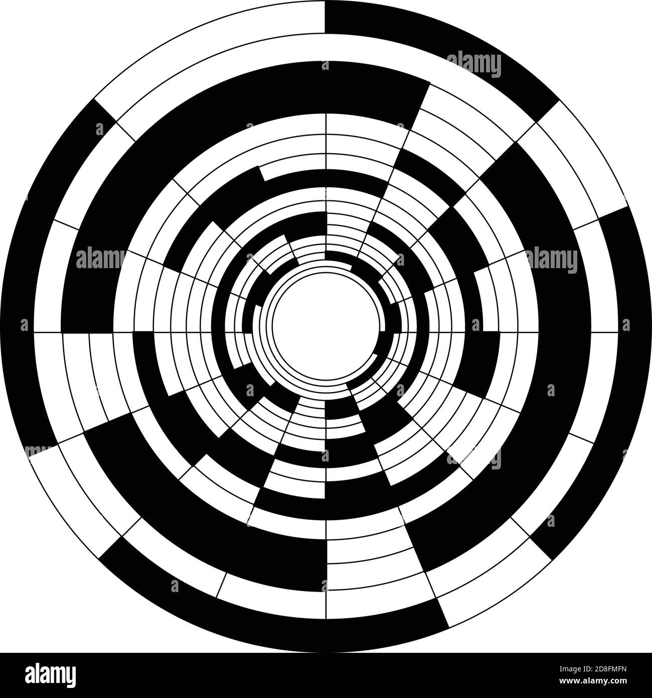 circle shape abstract gematric line art isolate on white background ...