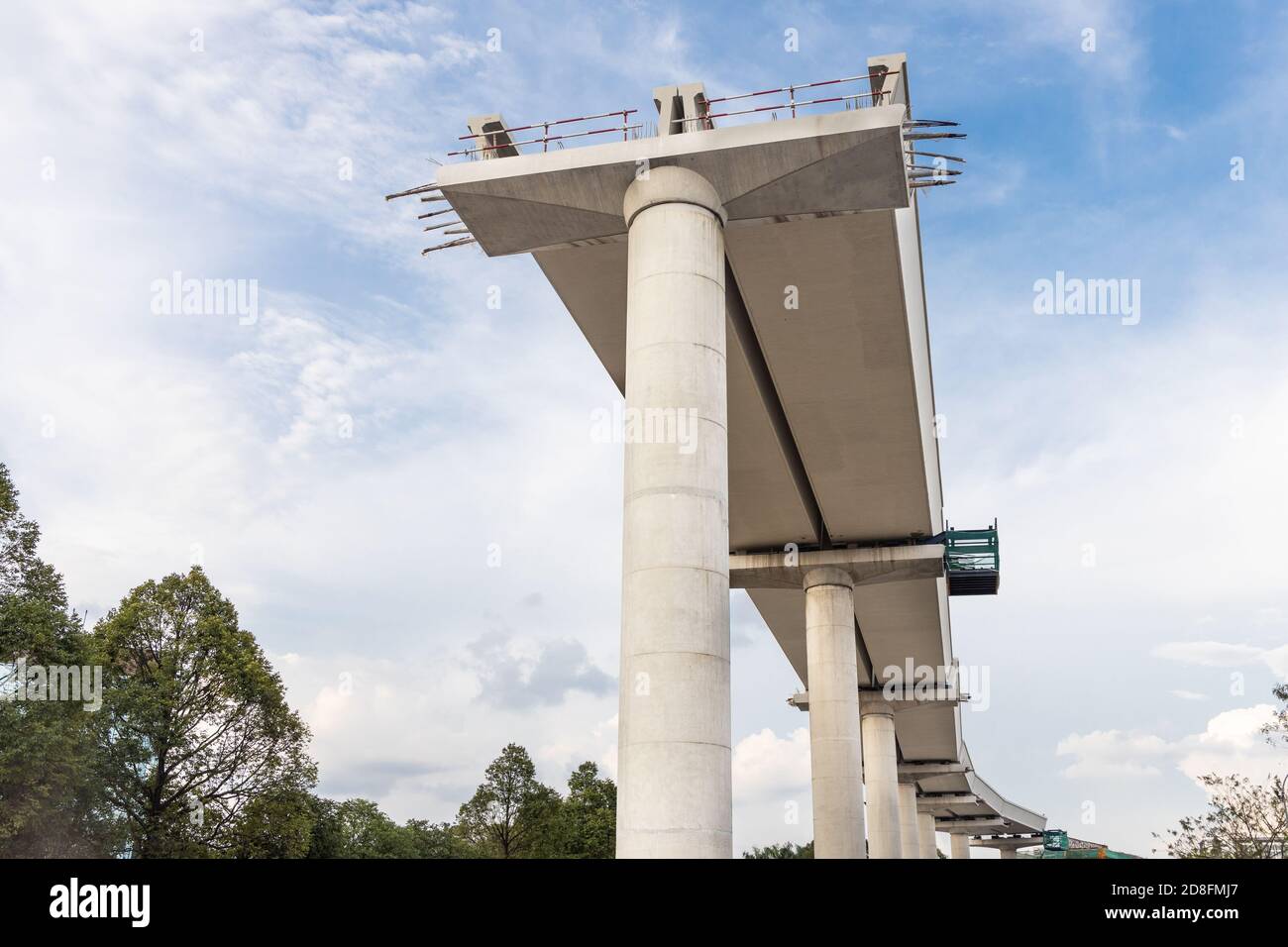 Construction of mass light rail transit track infrastructure in ...
