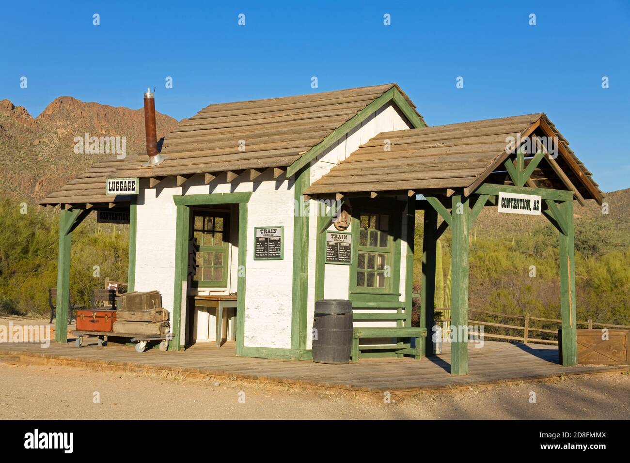 Train Depot,Old Tucson Studios,Tucson, Arizona,USA Stock Photo - Alamy