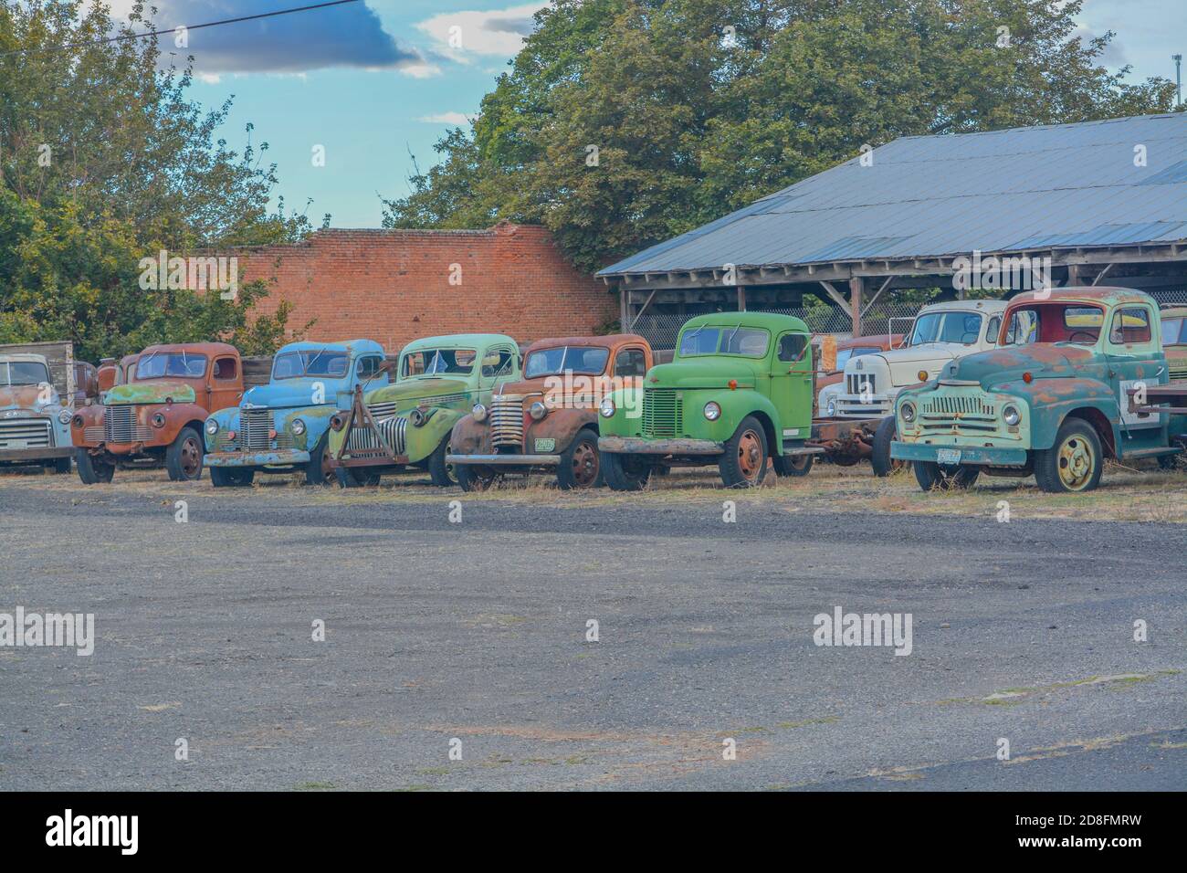 A collection of antique trucks ready to be restored in Sprague ...