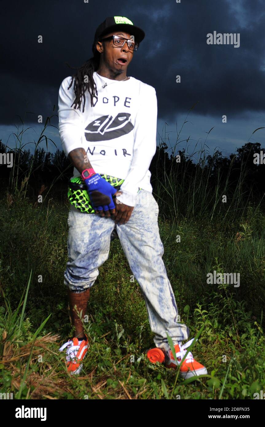 MIAMI, FL - AUGUST 08: Lil Wayne in the weeds. Dwayne Michael Carter ...