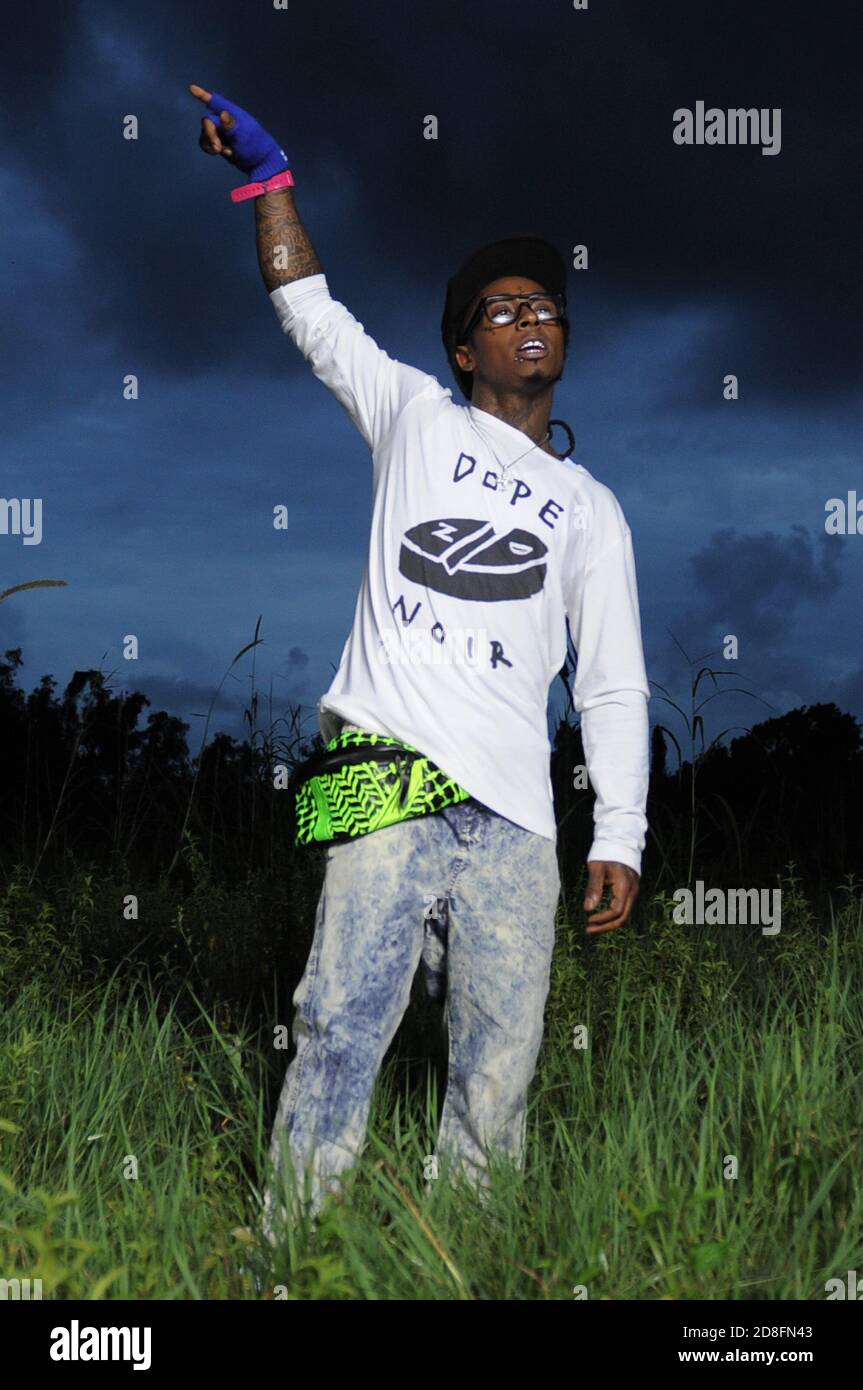 MIAMI, FL - AUGUST 08: Lil Wayne in the weeds. Dwayne Michael Carter ...