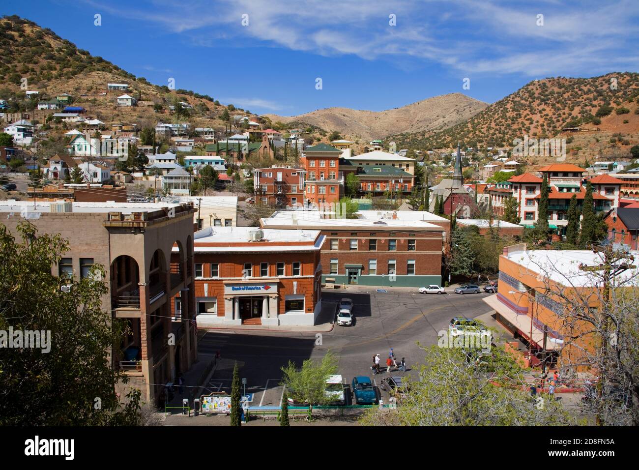 Historic District, Bisbee Mining Town, Cochise County, Arizona, USA ...
