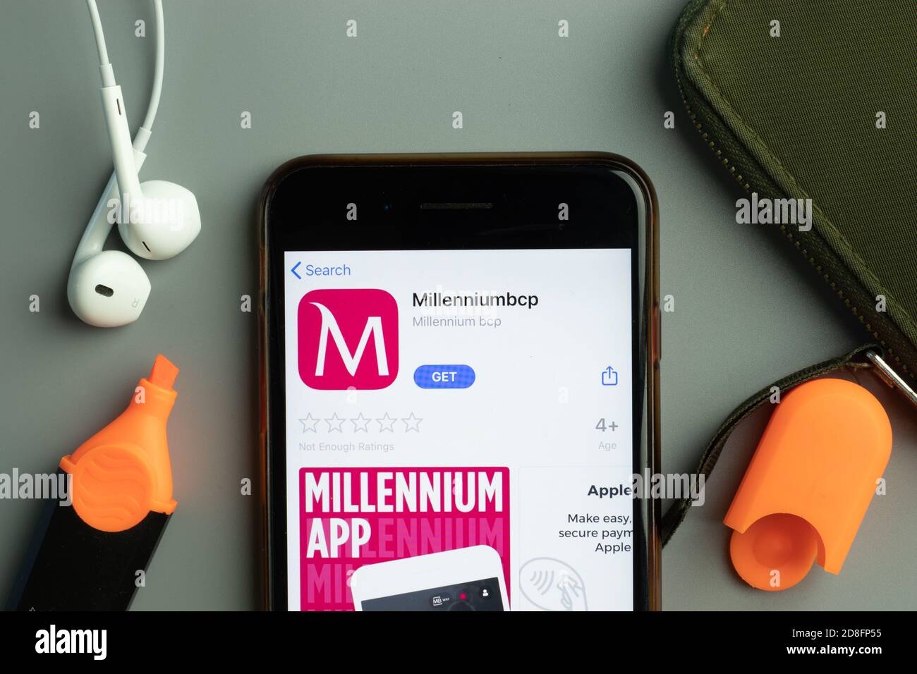 New York, USA - 26 October 2020: Millenniumbcp mobile app icon logo on ...