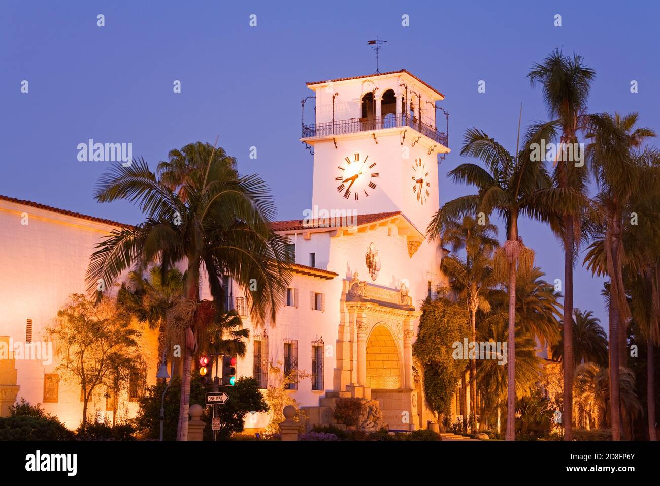 Santa Barbara County Courthouse, Santa Barbara, California, USA Stock ...