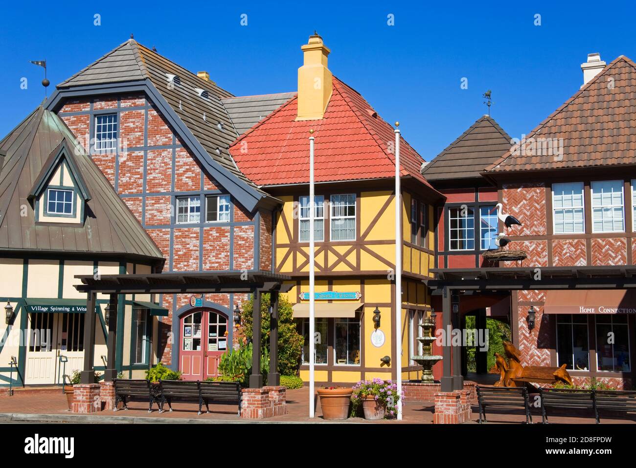 Danish Architecture on Alisal Road, Solvang, Santa Barbara County ...