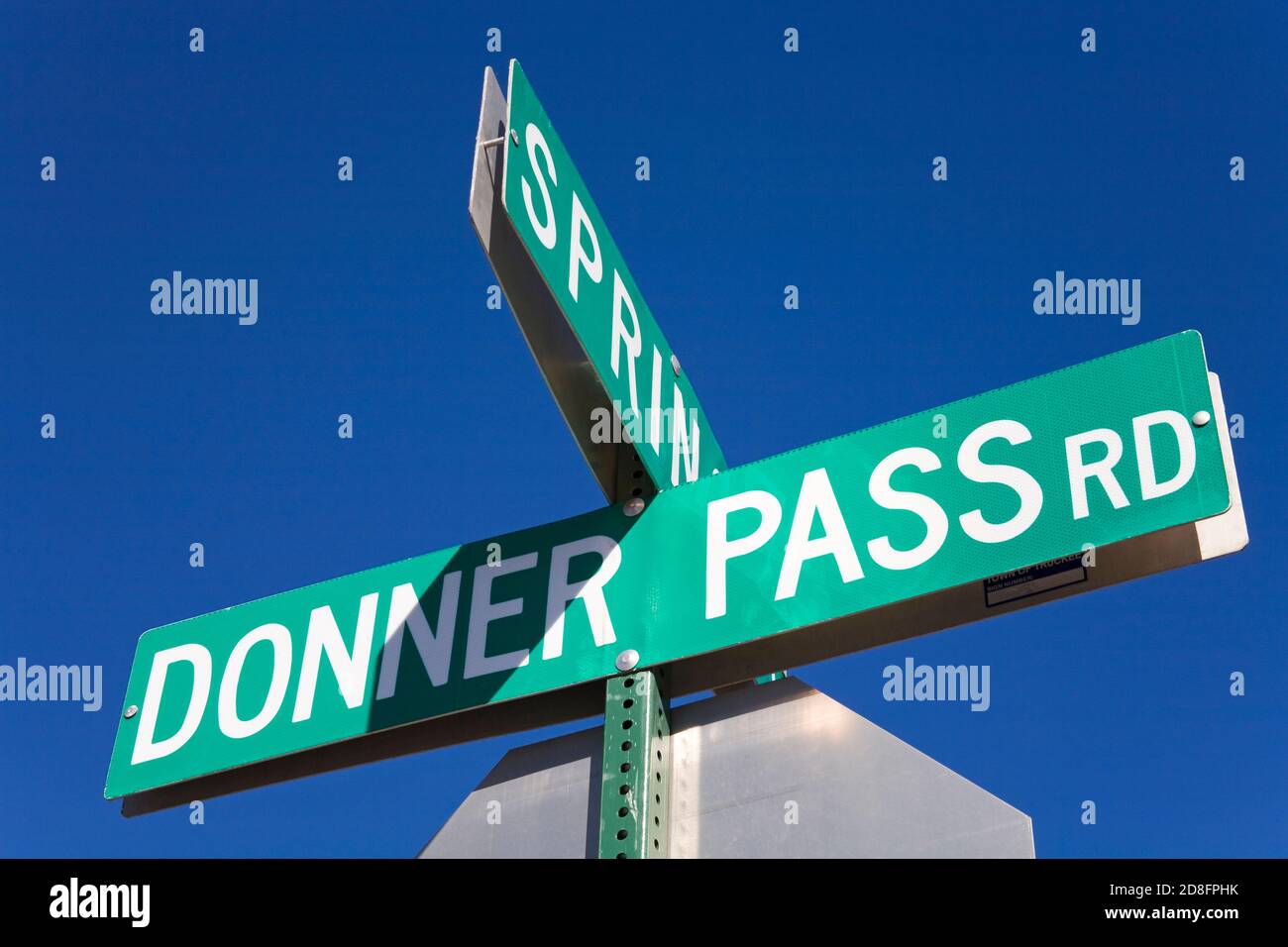 Road sign in downtown Truckee, California, USA Stock Photo - Alamy