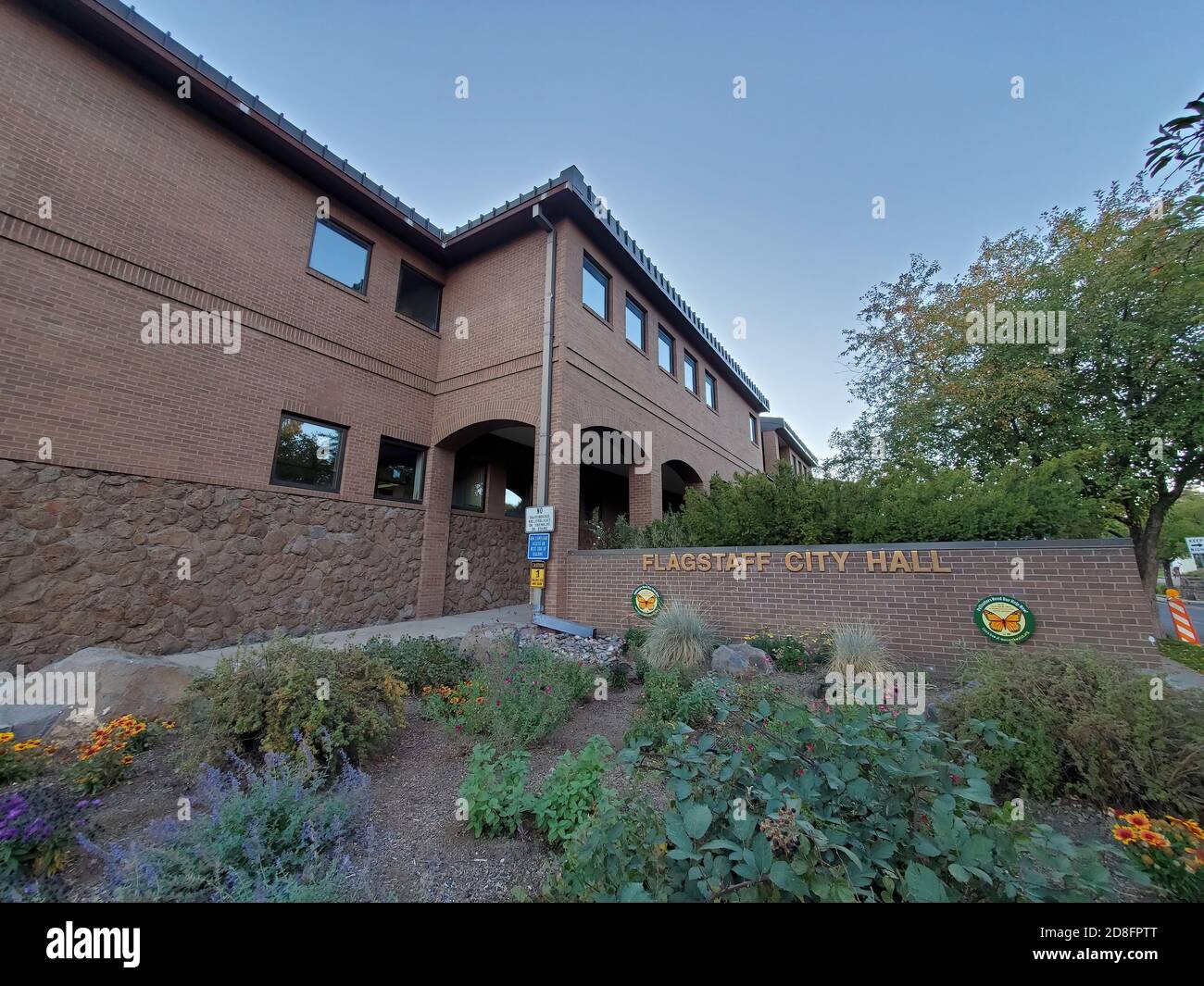 Exterior view of the Flagstaff City Hall at Arizona Stock Photo - Alamy