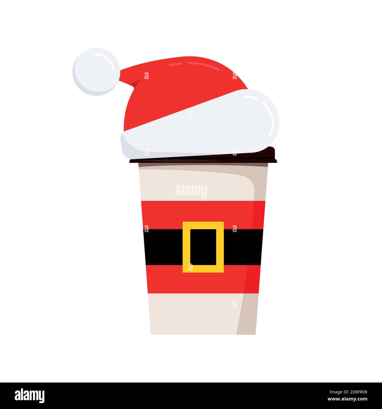 Gold coffee cup take away Stock Vector Images - Alamy