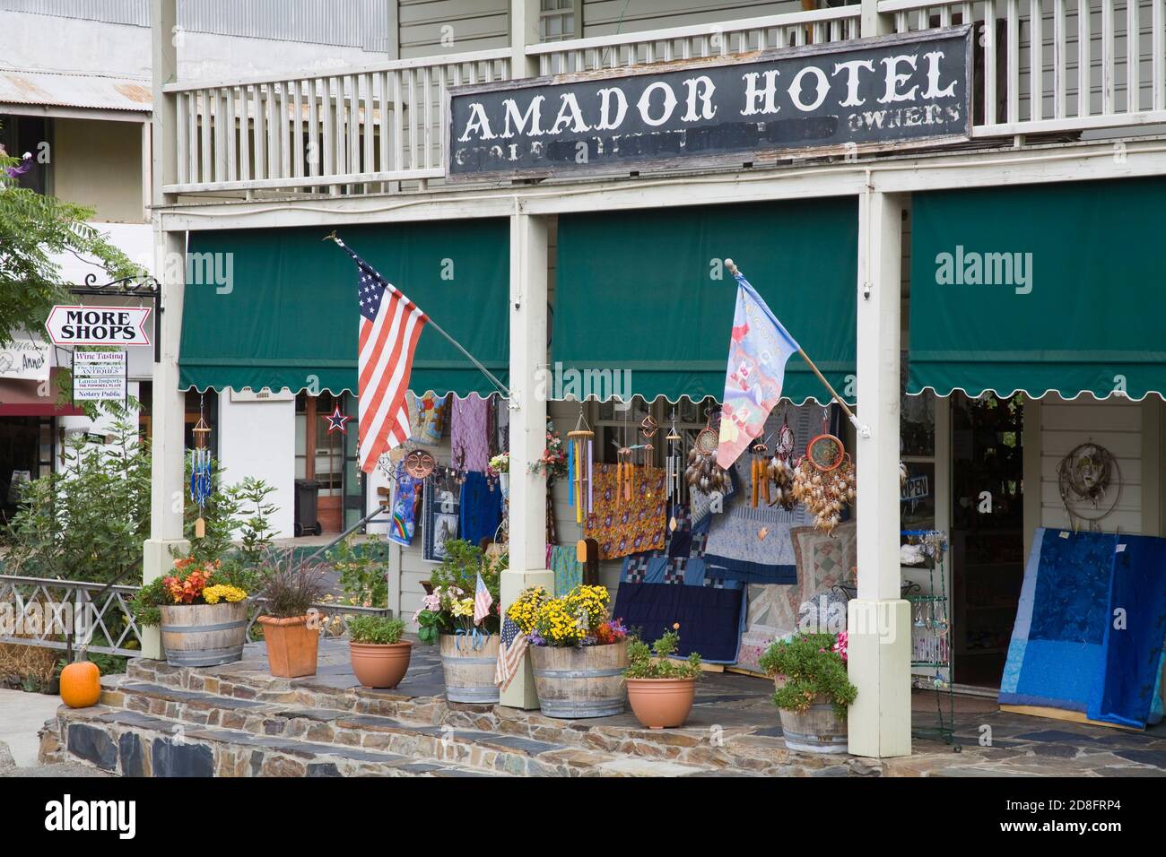 Historic Amador Hotel in downtown Amador City, California Gold Country ...