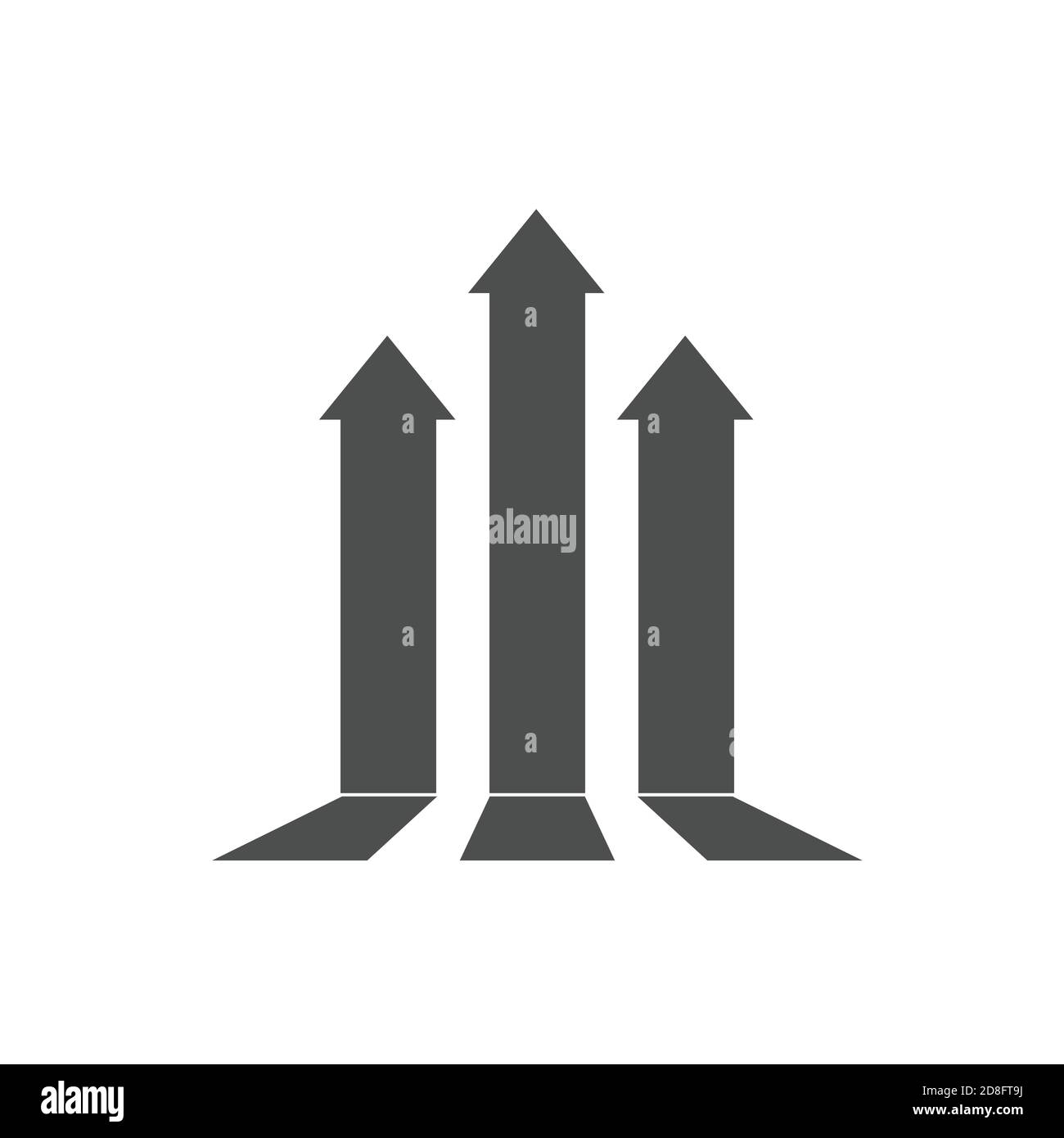 Growth up arrow icon. Business leadership sign Stock Vector Image & Art ...
