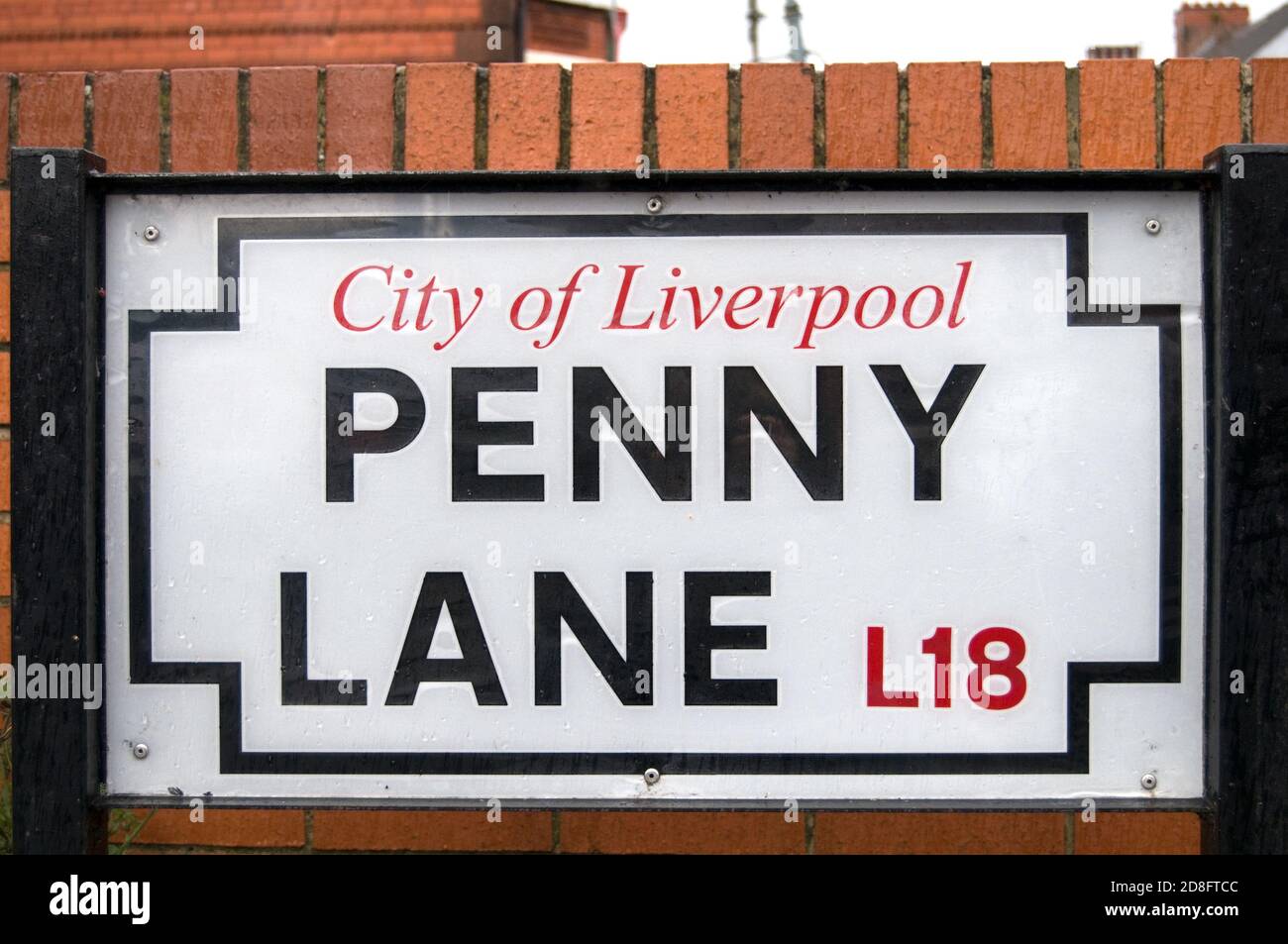 Penny Lane Road Sign In Liverpool England UK Stock Photo - Alamy