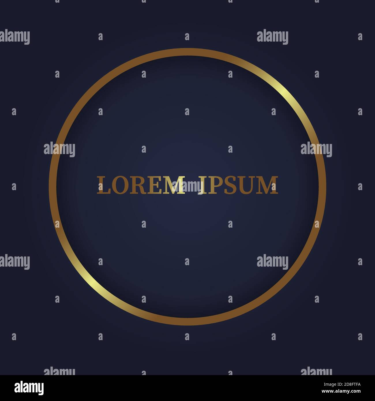 Gold shiny circle frame on dark luxury background Stock Vector Image ...