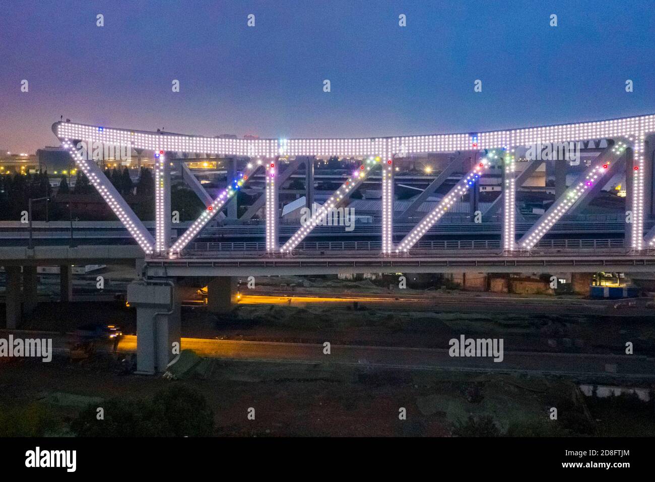 The Sanguantang Bridge which connects the east town and Zhenhai ...