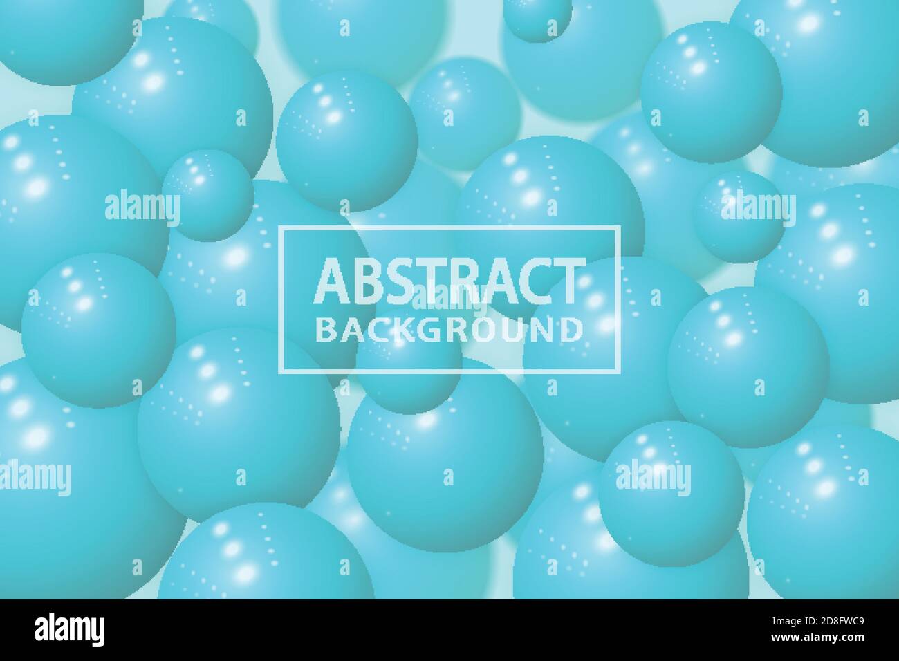 Abstract background with realistic blue neon 3d sphere Stock Vector ...