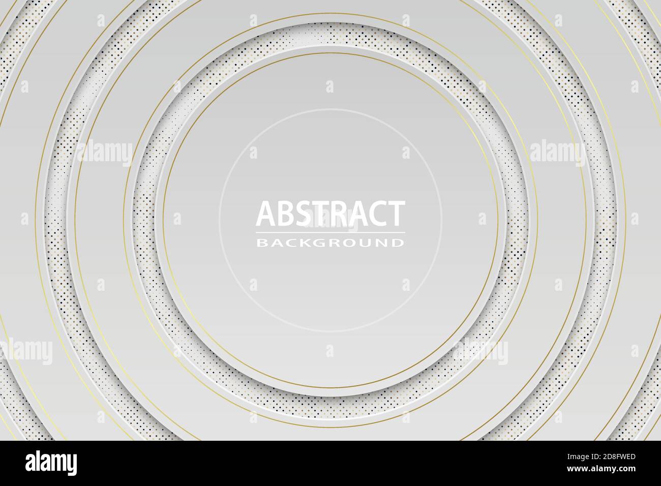 Geometric white luxury background with gold elements, paper concept ...