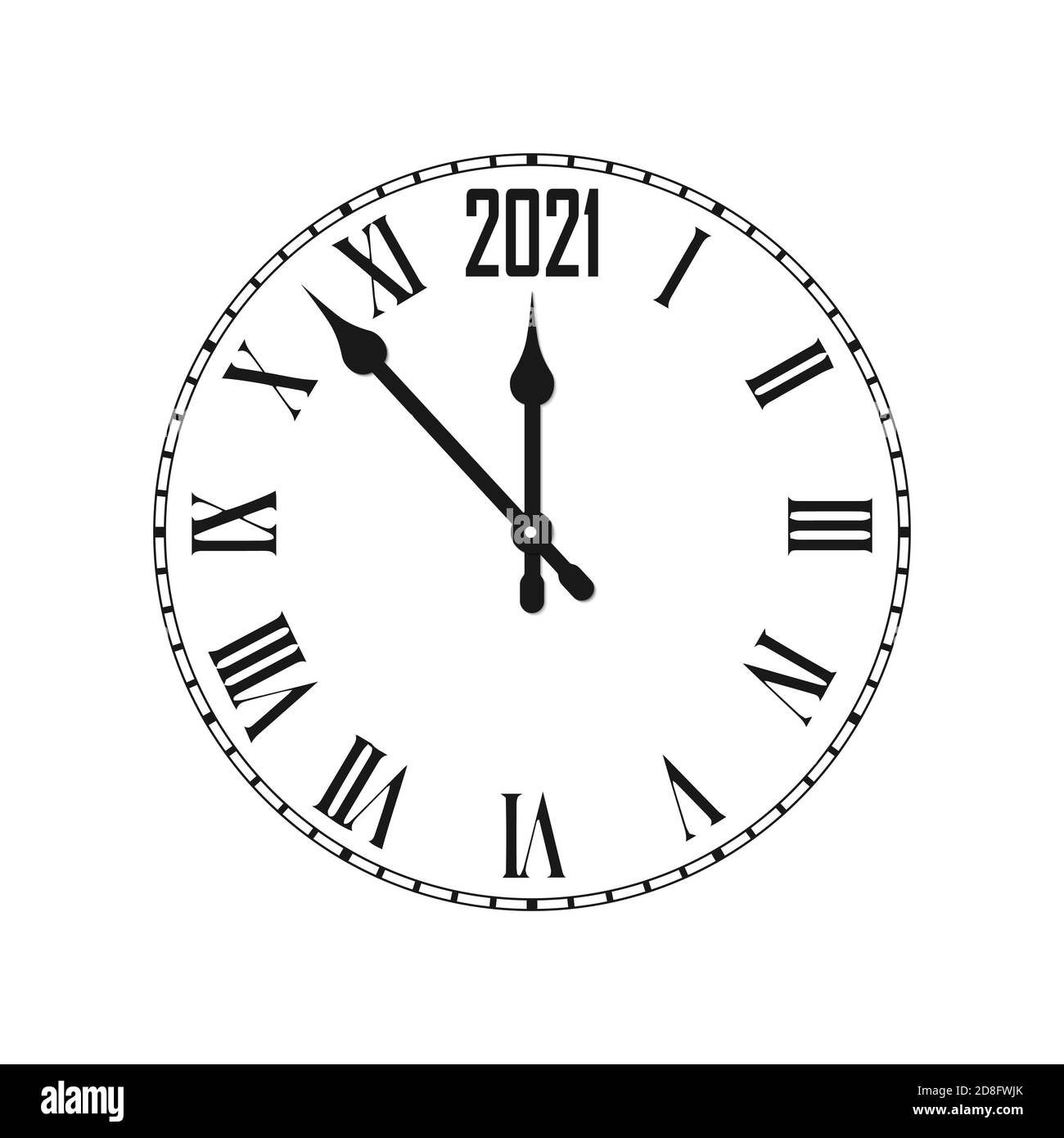 2021 numeral Stock Vector Images - Alamy