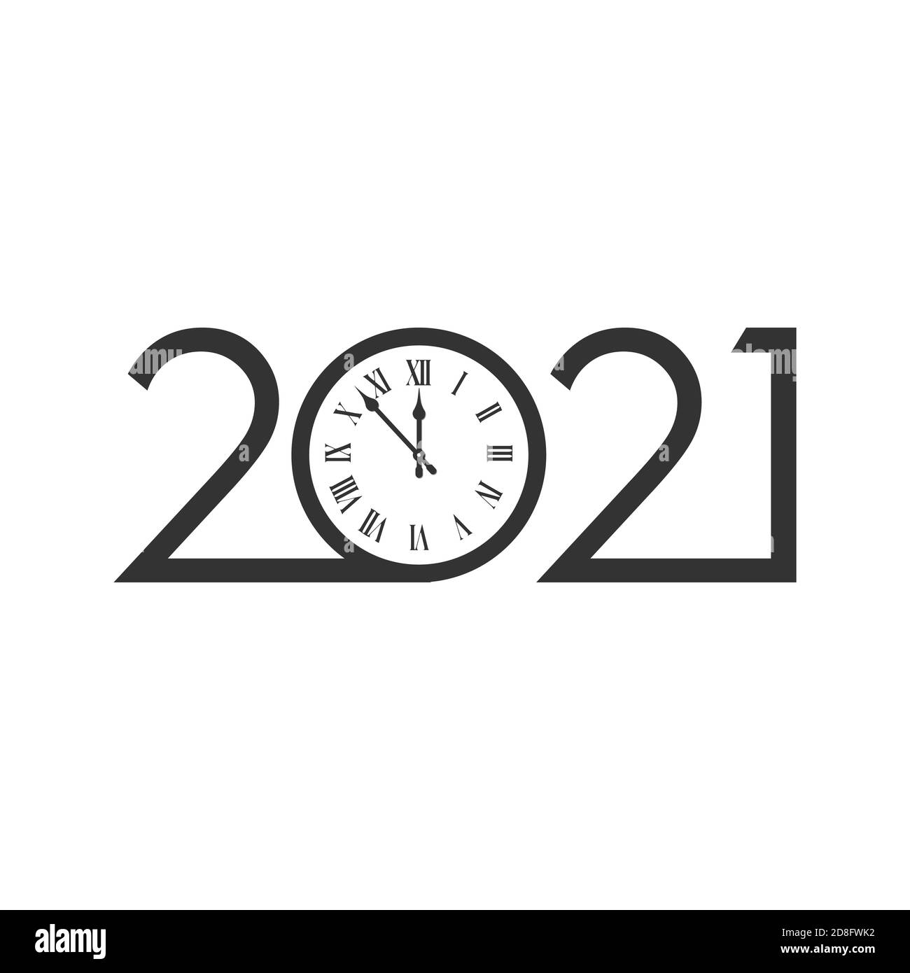 2021 numeral Stock Vector Images - Alamy