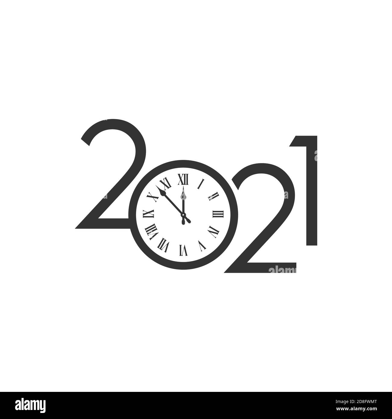 2021 numeral Stock Vector Images - Alamy