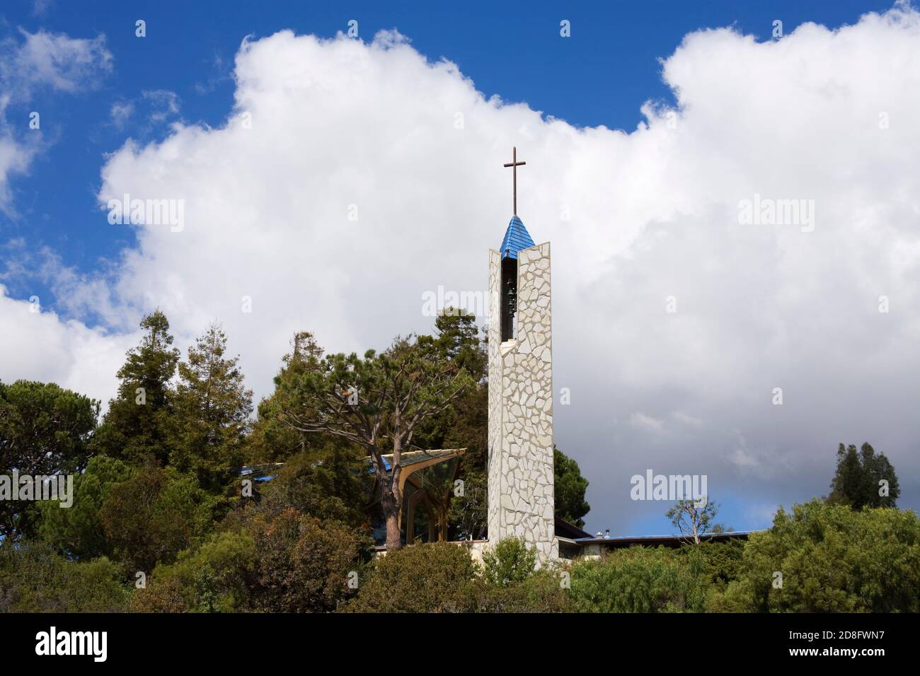 Wayfarers Chapel, Palos Verdes Peninsula, Los Angeles, California, USA ...