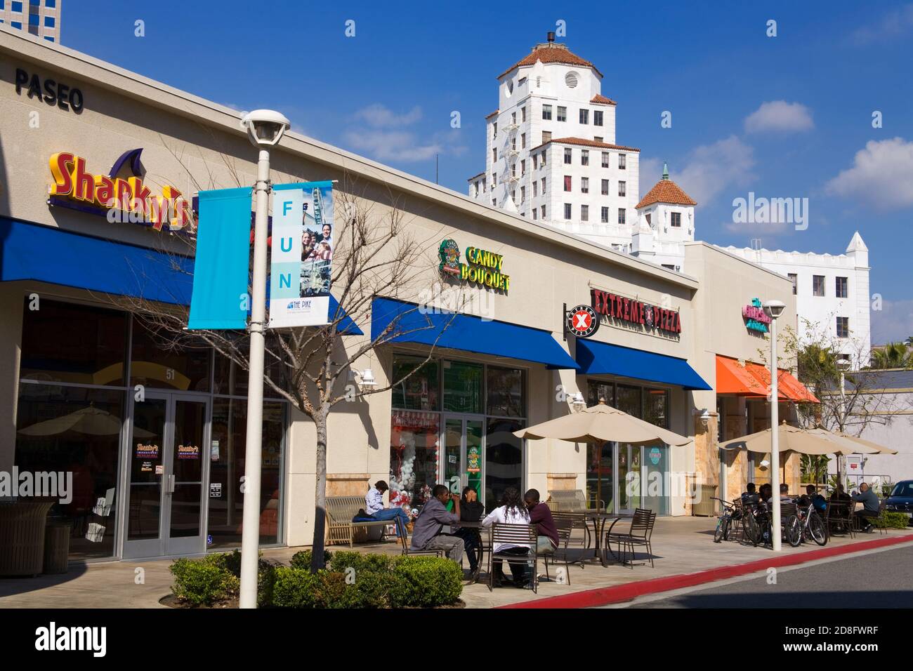 The Pike Mall, Long Beach, Los Angeles, California, USA Stock Photo - Alamy