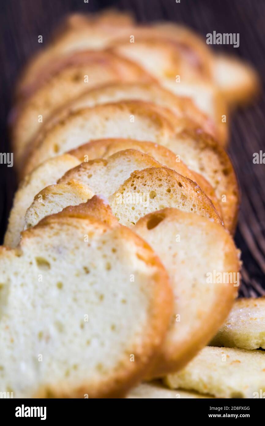 thin fried rye crackers with spices Stock Photo - Alamy