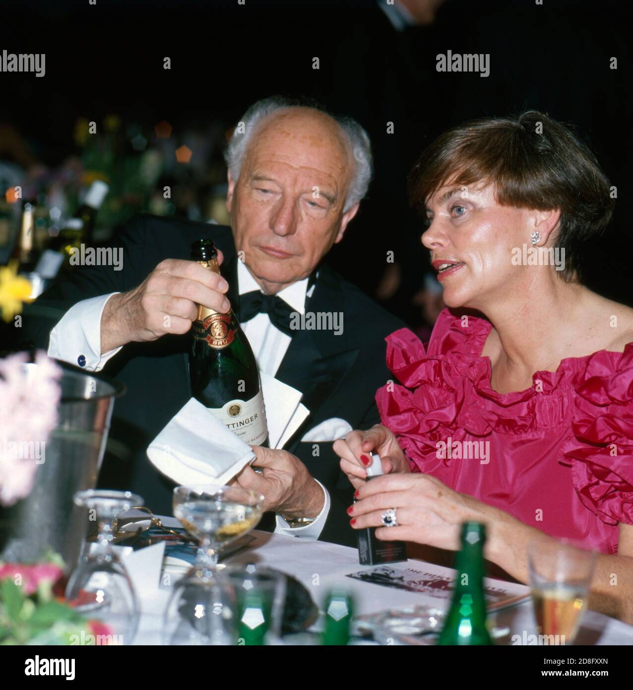 Als Gäste Politiker Walter Scheel mit Ehefrau Barbara, Deutschland ...