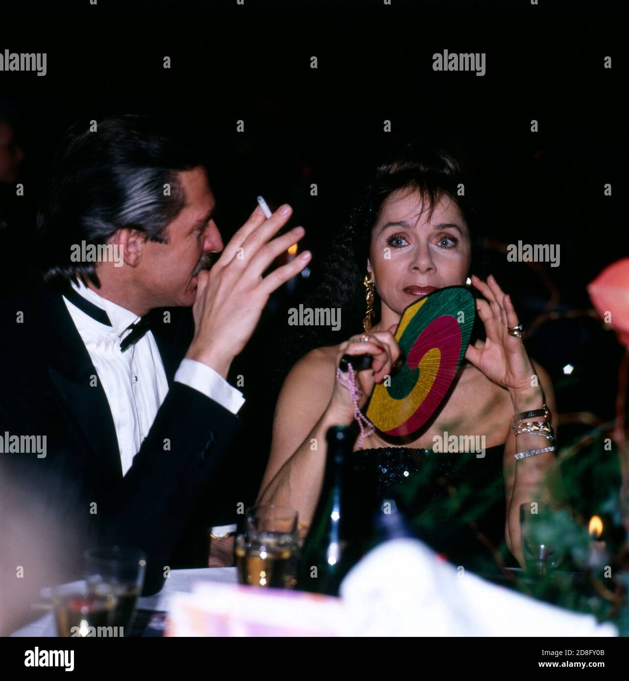 Als Gast Schauspielerin Monika Peitsch, Deutschland, 1988. Event guest ...