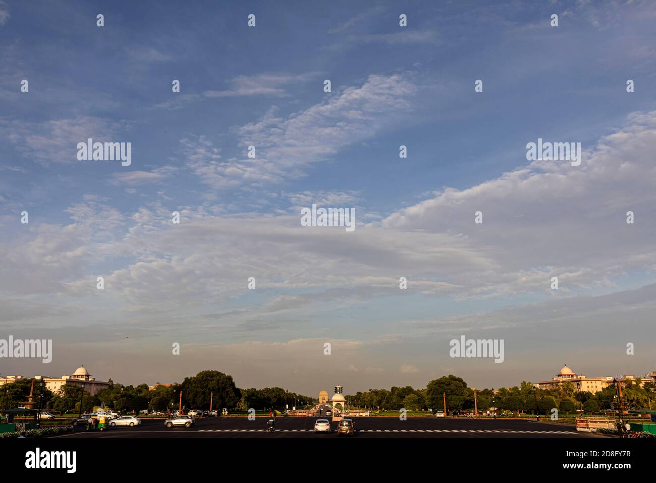 A wide angle creative photo of the iconic India Gate monument in ...