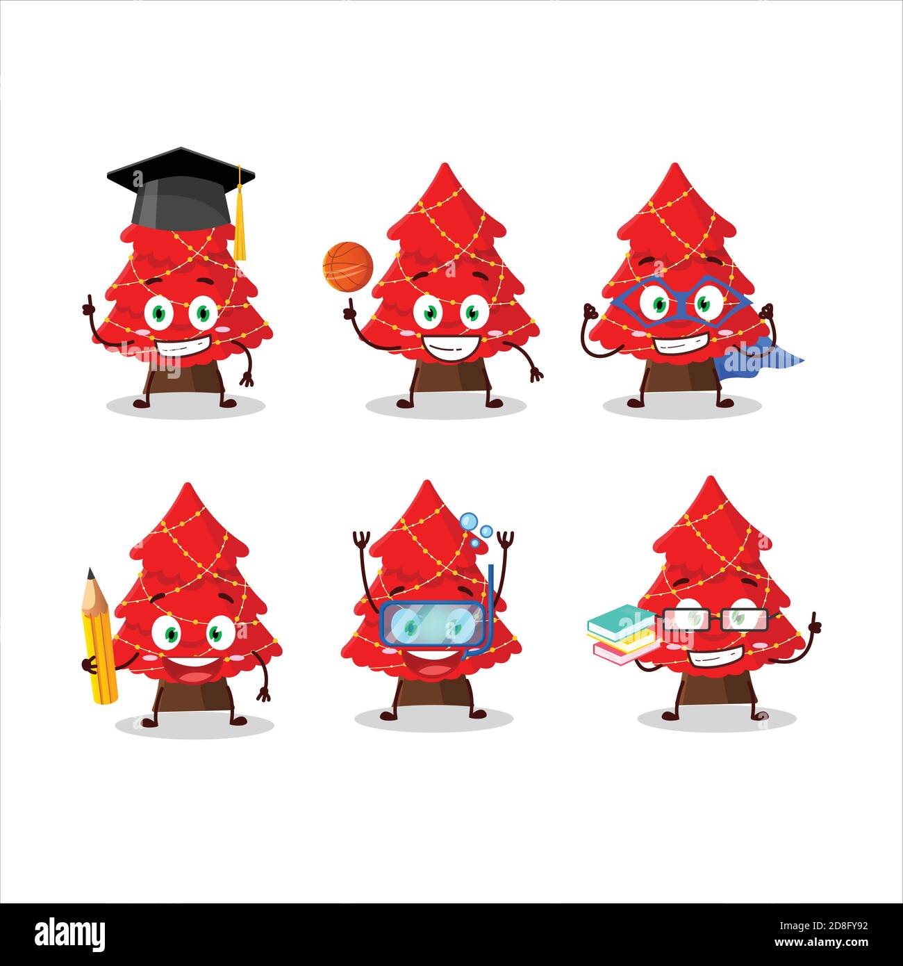 School under tree Stock Vector Images - Alamy
