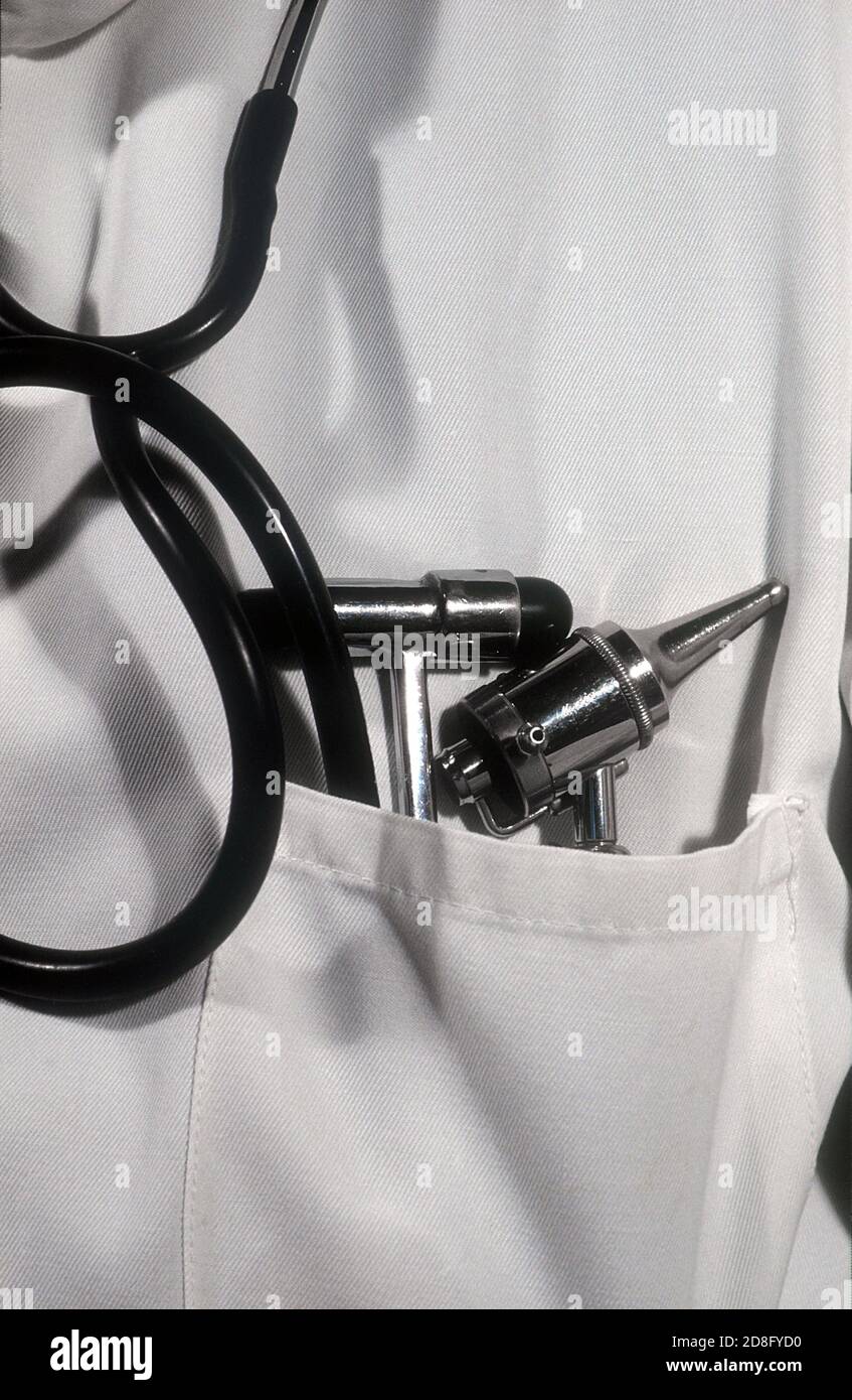 details of the equipment of a doctor Stock Photo - Alamy