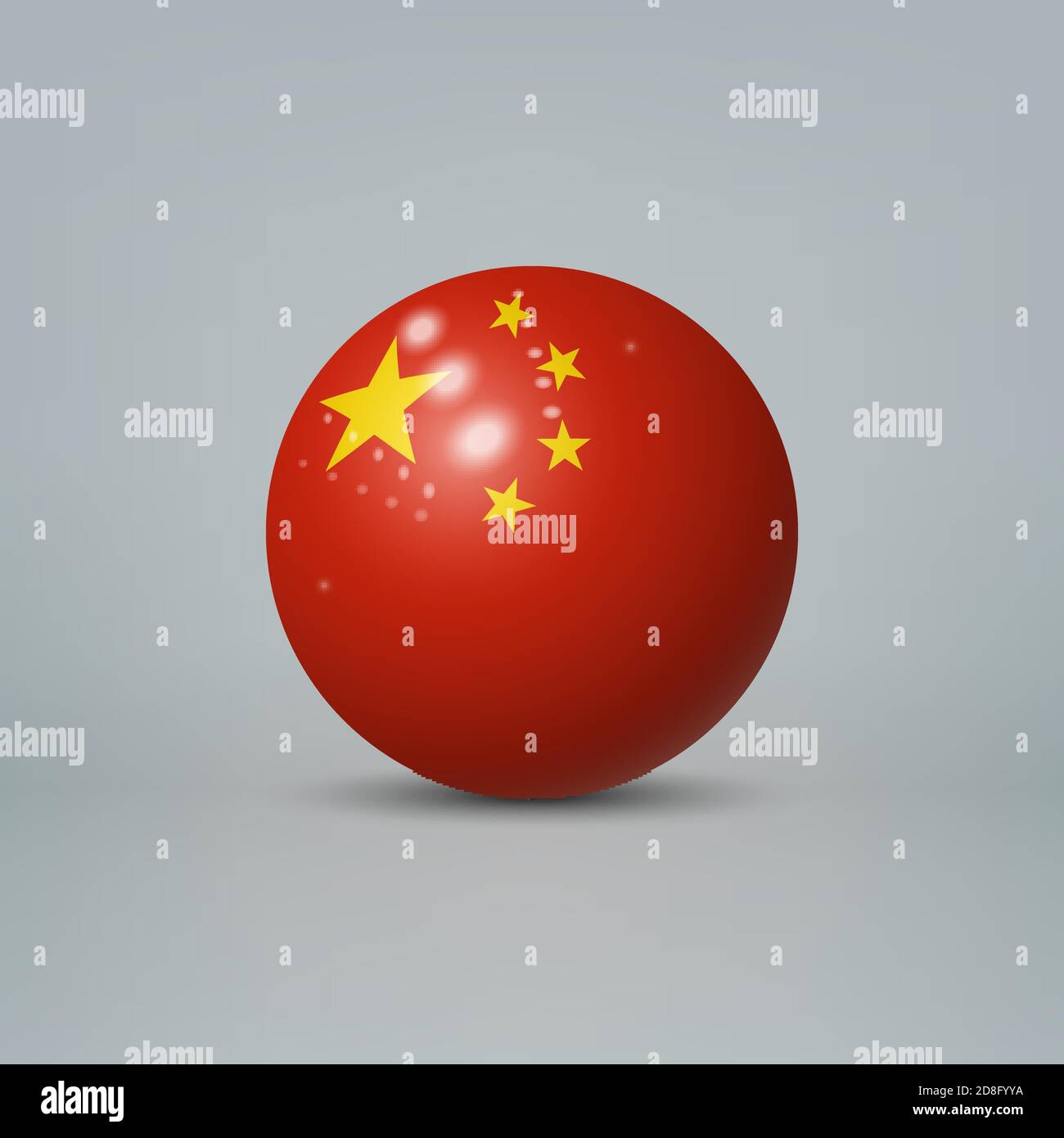 China flag 3d button Stock Vector Images - Alamy