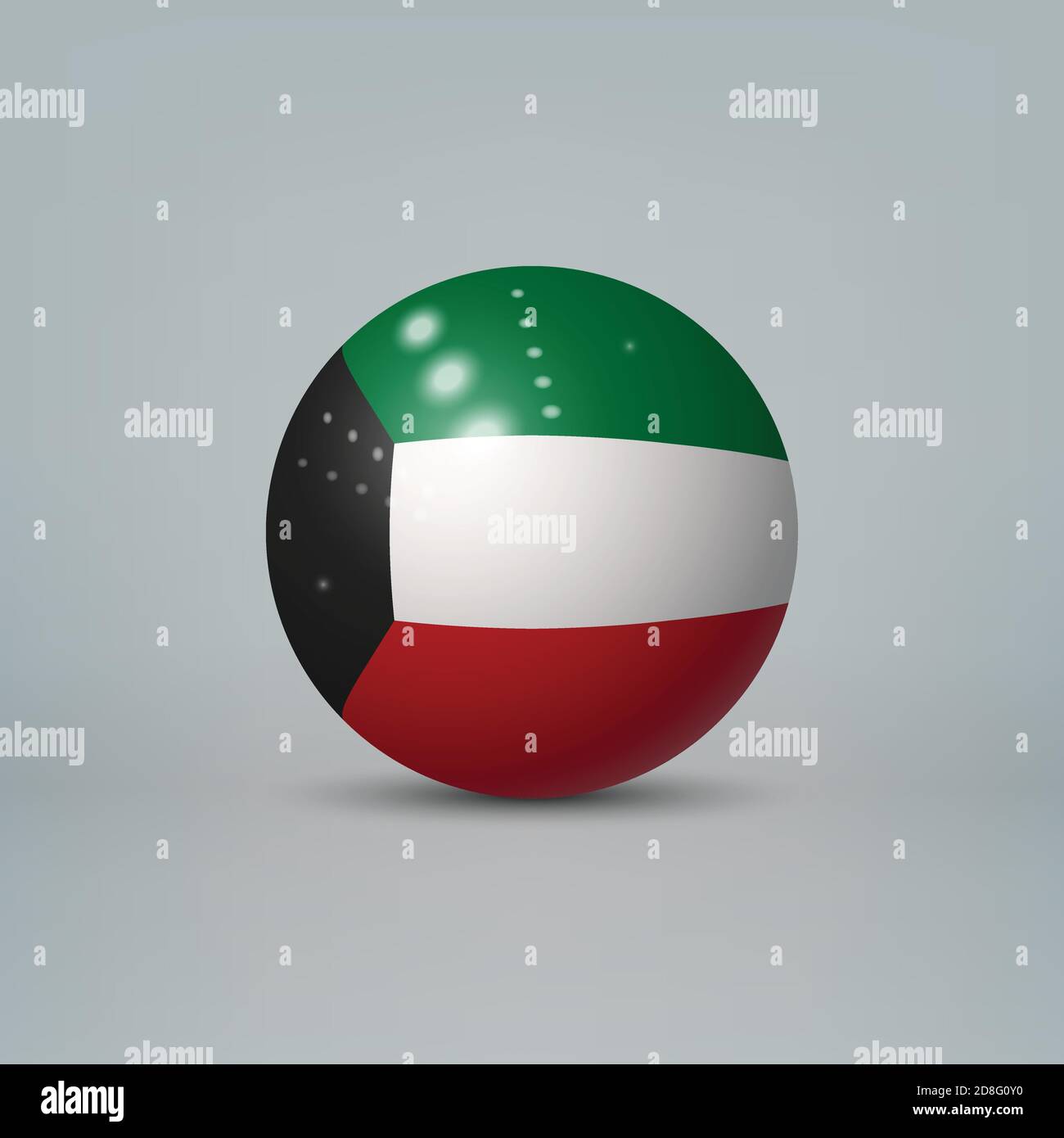Kuwait button flag Stock Vector Images - Alamy