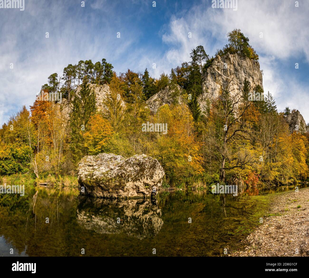 Fantastic autumn hike in the beautiful Danube valley at the Beuron ...