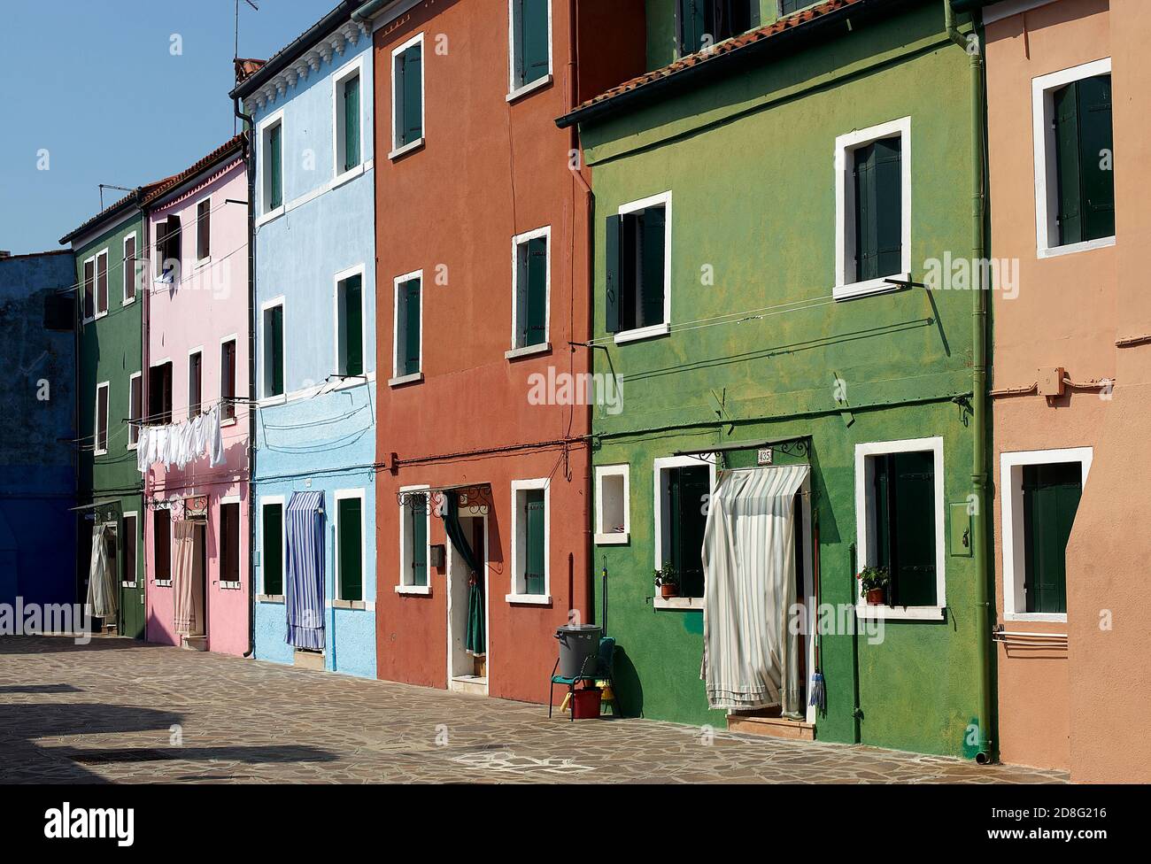 Burano (Ve),Italy,Isle of Burano, Venetian lagoon,a corner of the country with the typical ...