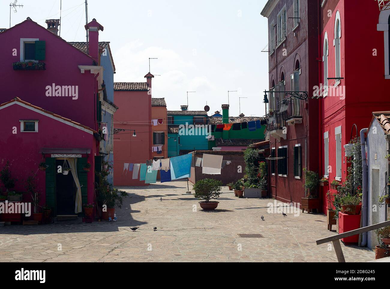 Burano (Ve),Italy,Isle of Burano, Venetian lagoon,a corner of the country with the typical ...