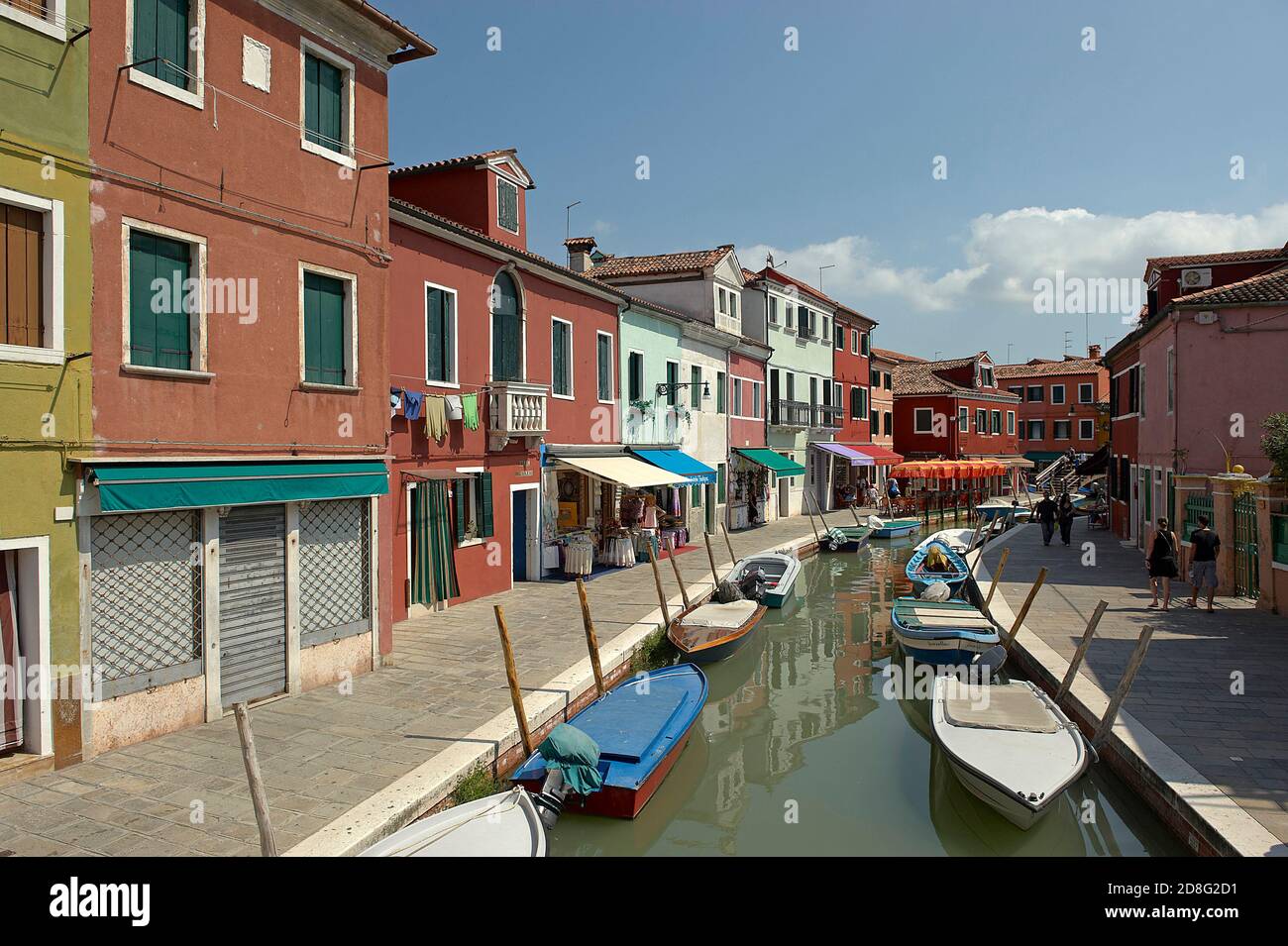 Burano (Ve),Italy,Isle of Burano, Venetian lagoon,a corner of the country with the typical ...