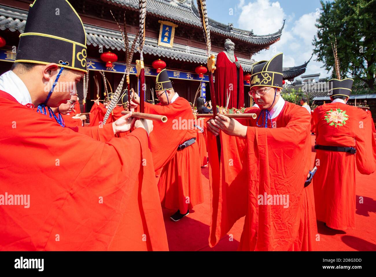 Descendants of Confucius, a Chinese philosopher and politician of the ...