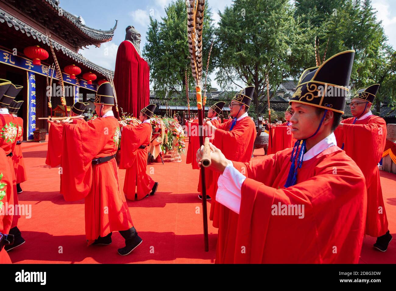 Descendants of Confucius, a Chinese philosopher and politician of the ...