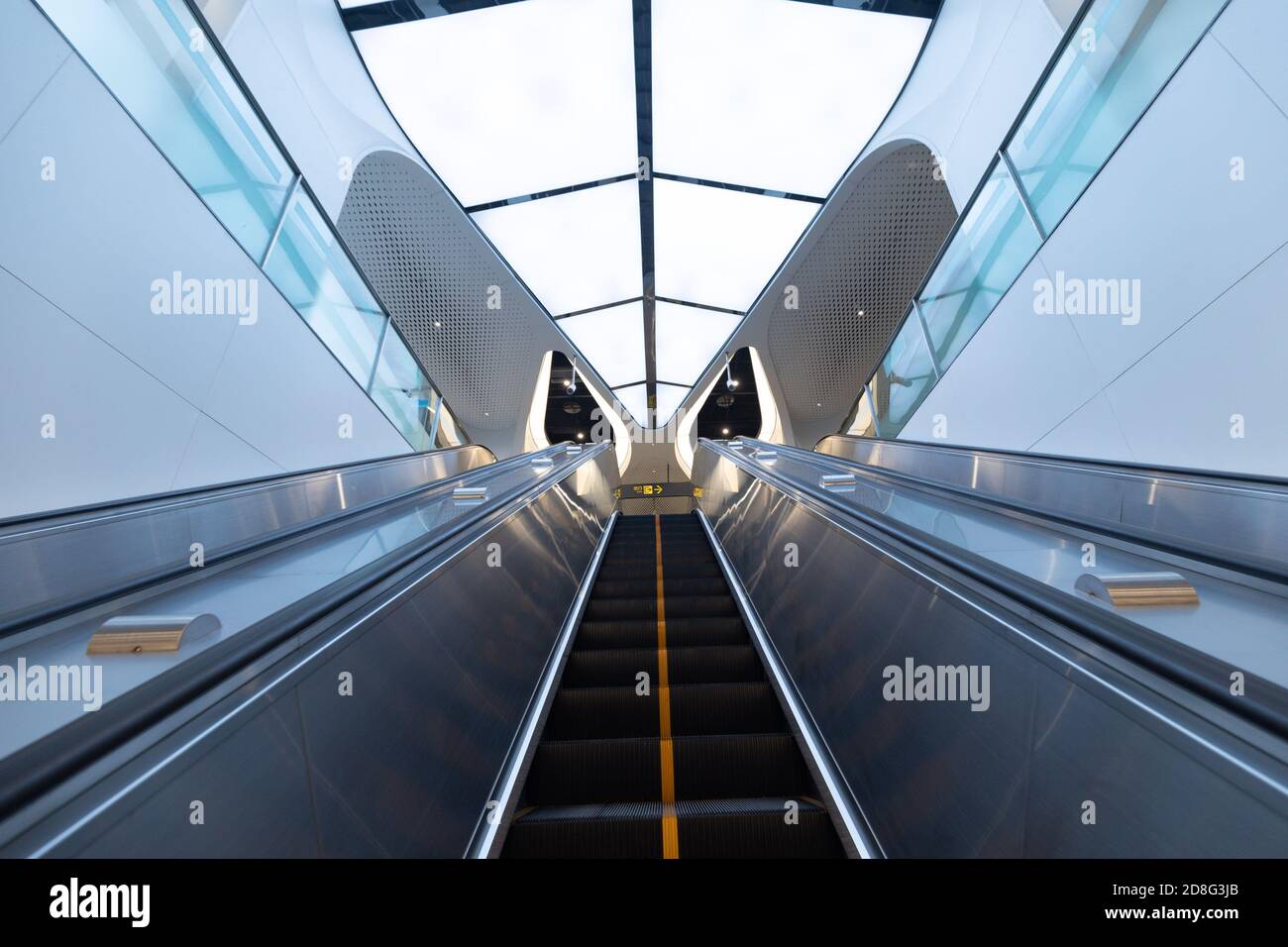 Inside view of the decorations and art in Chengdu Metro Line 18 in ...