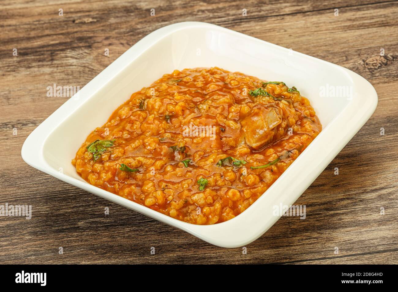 Traditional Georgian Kharcho soup with meat and spices Stock Photo - Alamy